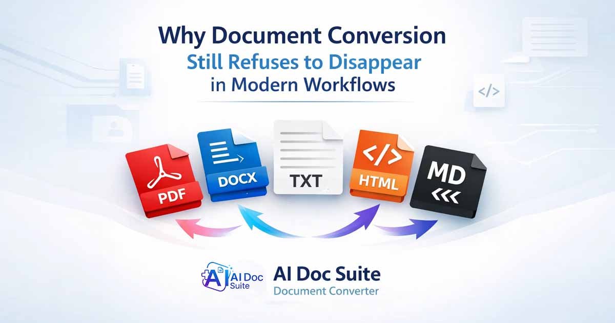 Why Simple Document Conversion Still Matters in a Multi-Format World